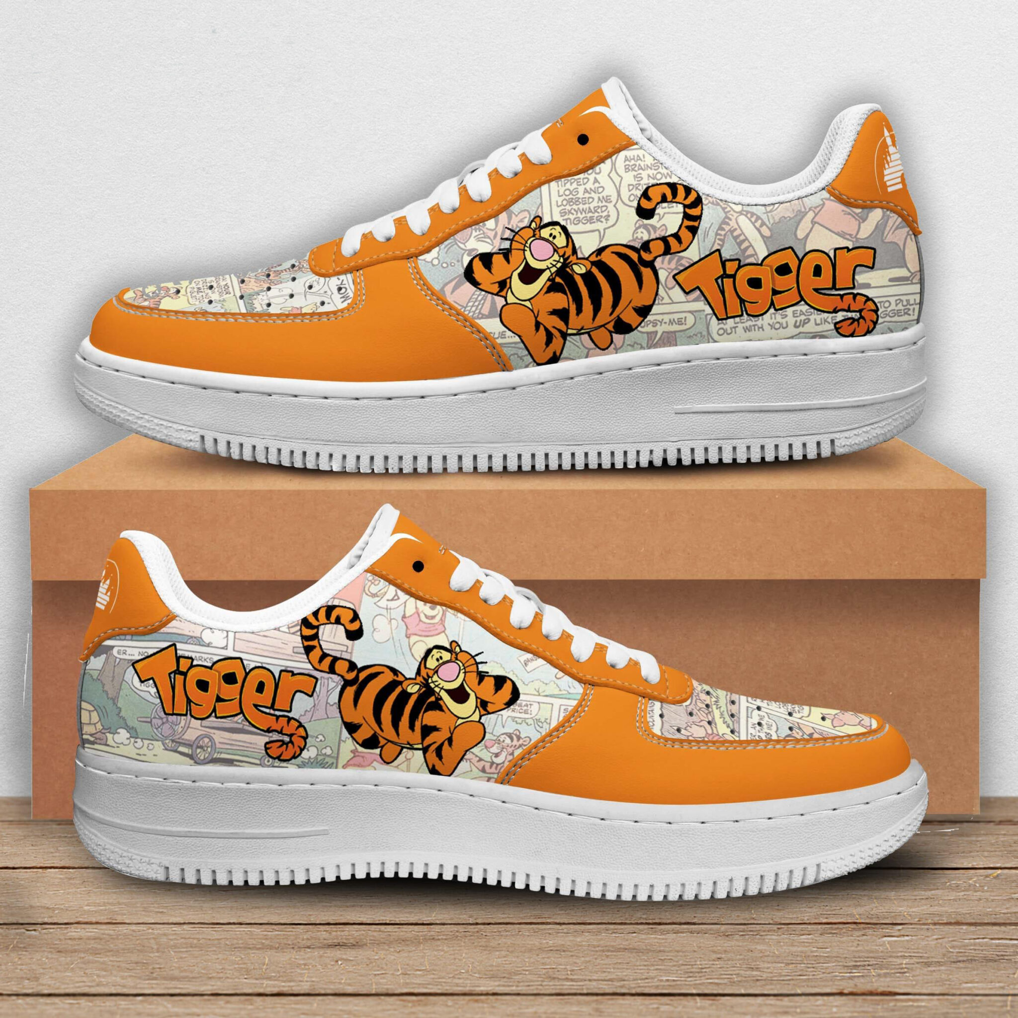 Tigger Winnie The Pooh Air Force 1 Shoes TR21 - Rozoze